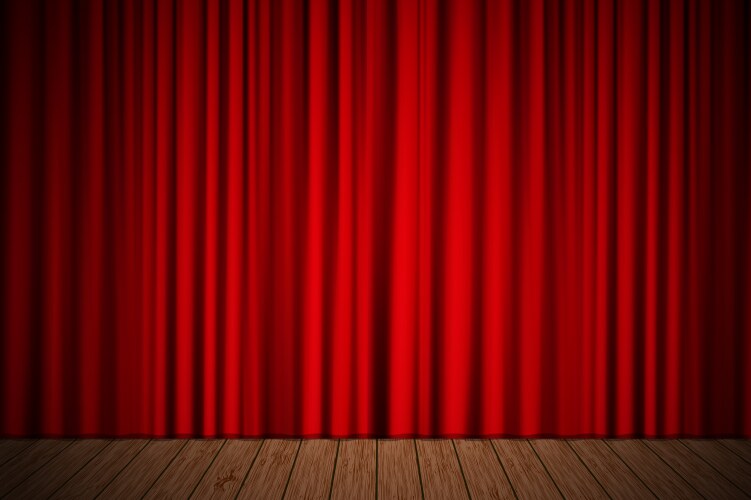 Concert stage realistic Royalty Free Vector Image