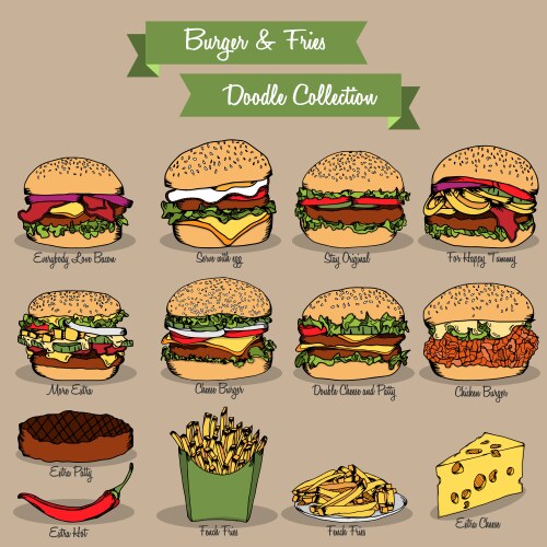 Burger and Fries Vector Images (over 20,000)