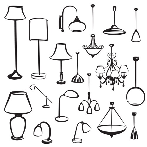 Contemporary lamp ceiling isometric icon Vector Image