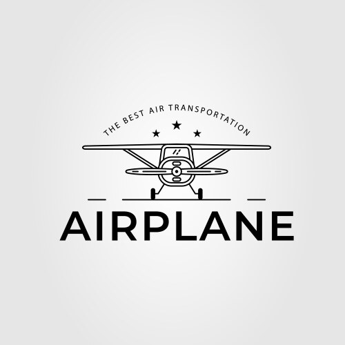 Colorful plane logo design Royalty Free Vector Image