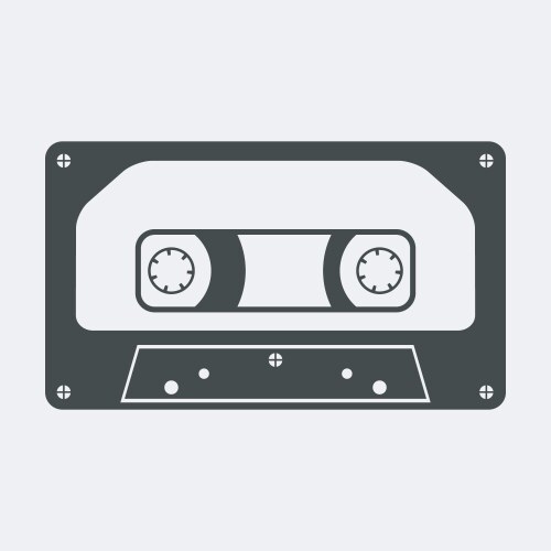 Realistic cassette tape Royalty Free Vector Image