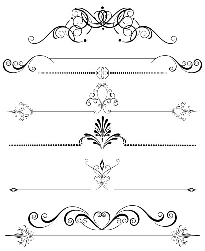 Decorative ornamental page decoration Royalty Free Vector