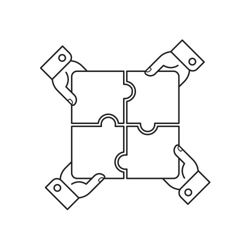 4 Piece Puzzle Vector Images (over 2,600)