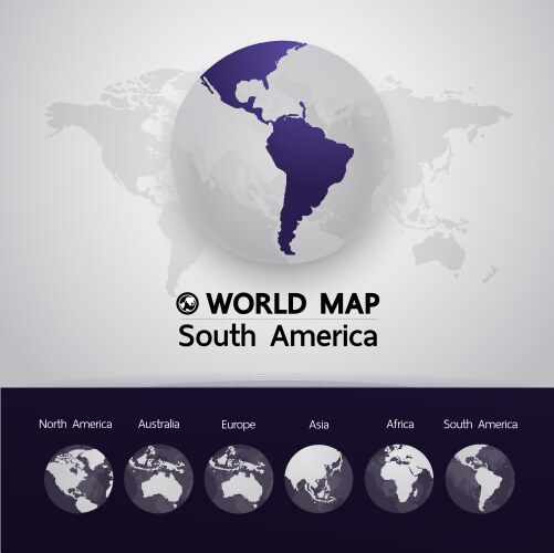 Grand world map graphic element Royalty Free Vector Image