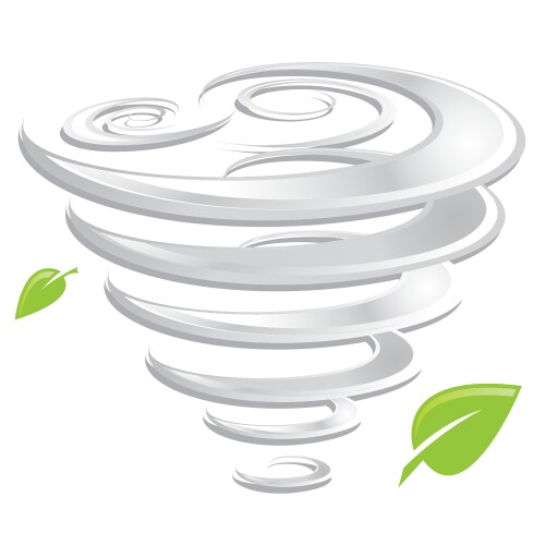 Realistic hurricane cyclone icon typhoon Vector Image