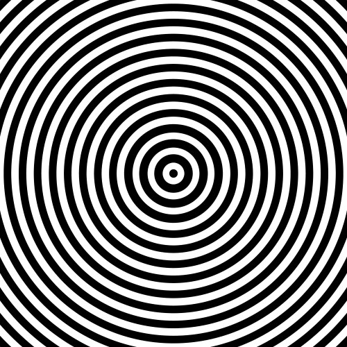 Concentric circles pattern abstract Royalty Free Vector