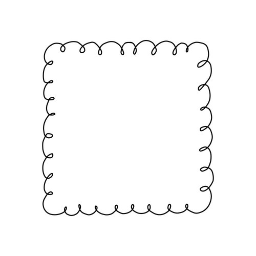 Coquette Ribbon Frame - Loopy & Whimsical – Royalty-Free Vector ...