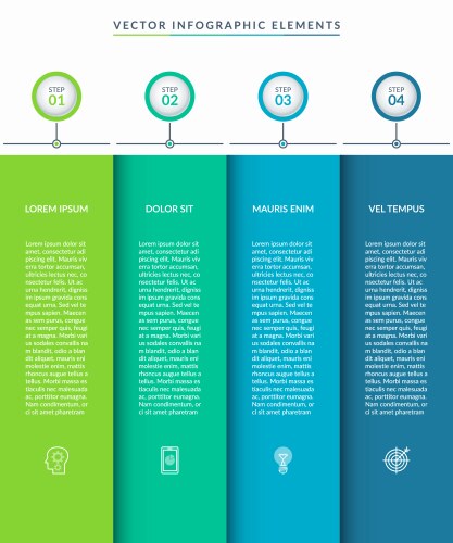 Infographic concept with 3 options Royalty Free Vector Image