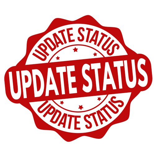 New update flag icon Royalty Free Vector Image