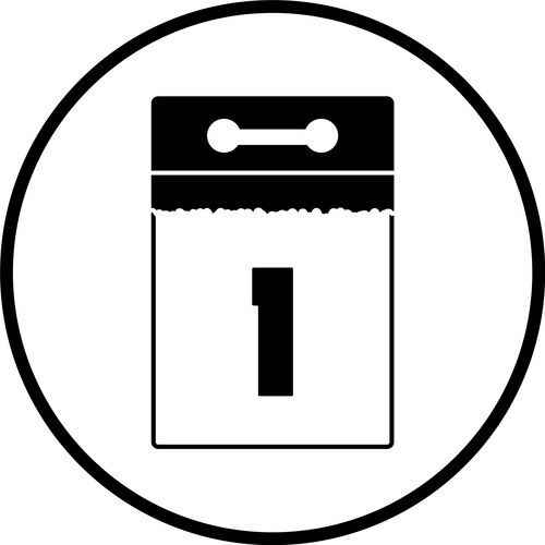 One day icon Royalty Free Vector Image - VectorStock