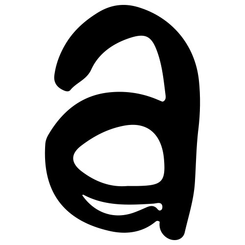 English alphabet a 1 Royalty Free Vector Image