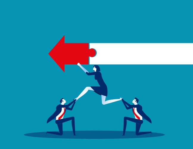 Business teamwork pictograph Royalty Free Vector Image