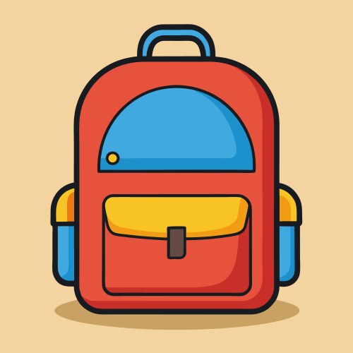 School back icon Royalty Free Vector Image - VectorStock