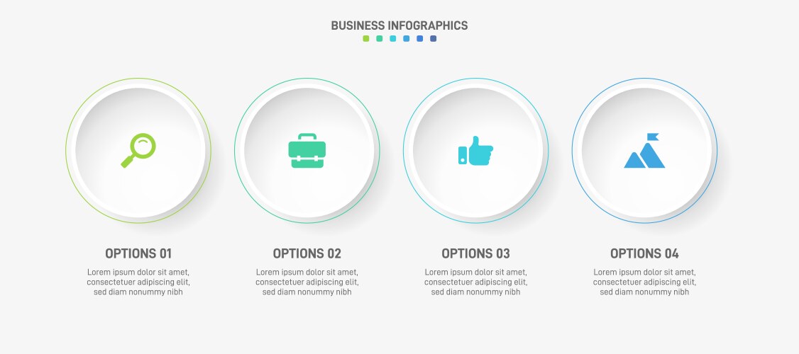 Horizontal progress bar featuring 5 arrow-shaped Vector Image