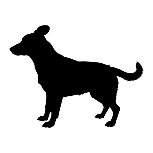 Black Golden Retriever Silhouette – Royalty-Free Vector | VectorStock