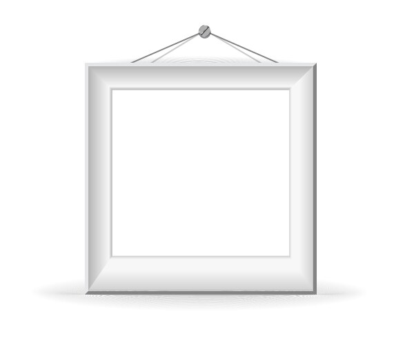 White frame Royalty Free Vector Image - VectorStock