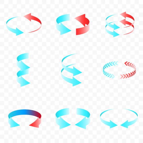 Red Circular Arrow Vector Images (over 5,600)