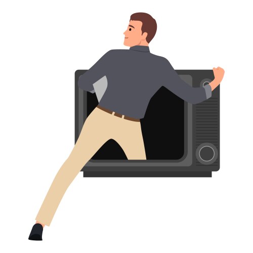 Man Tv Vector Images (over 15,000)