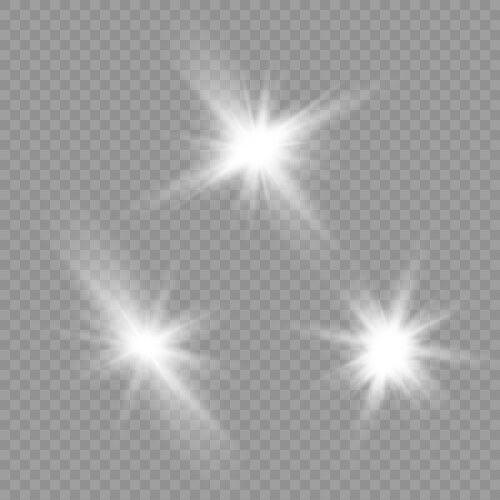 Abstract glowing magic star light effect Vector Image