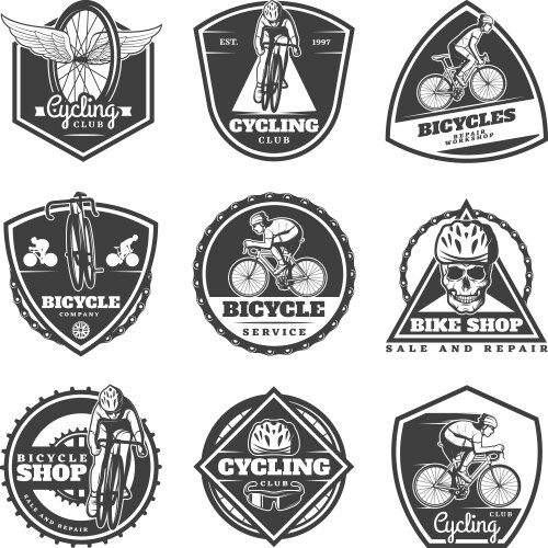 Set of vintage cowboy emblems Royalty Free Vector Image