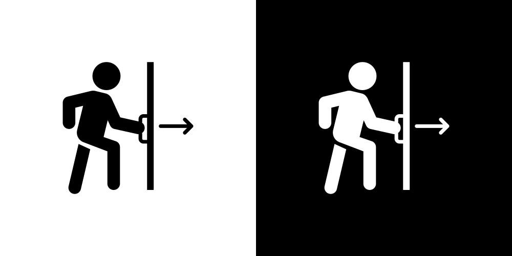 Pull Push Door Sign Vector Images (over 150)