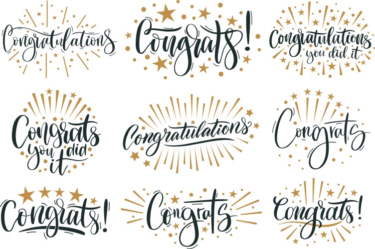 Congratulations Vector Images (over 370,000)