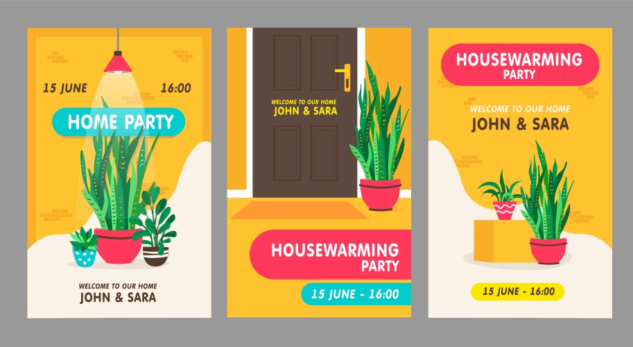 Housewarming Invitation Cards Vector Images (74)