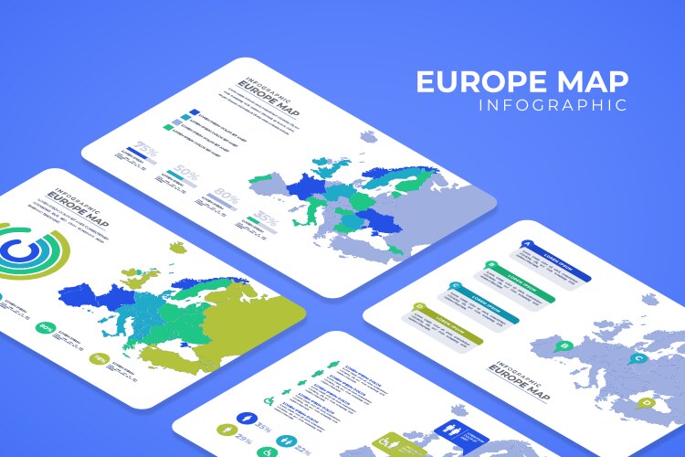 Isometric palestine map infographic Royalty Free Vector