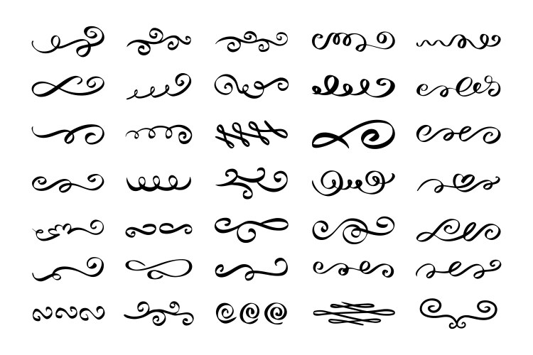 Calligraphy Scrolls Vector Images (over 18,000)