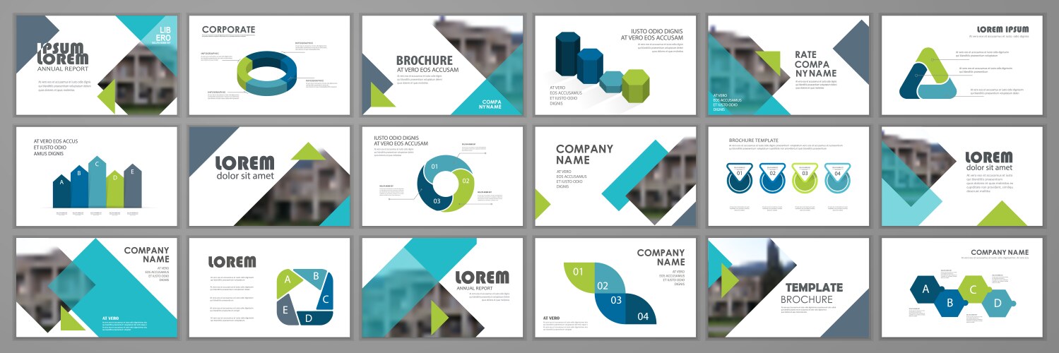 Presentation templates design Royalty Free Vector Image