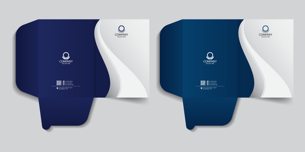 File folder design for your company Royalty Free Vector