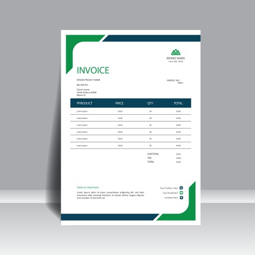 Letterhead design with creative and color Vector Image