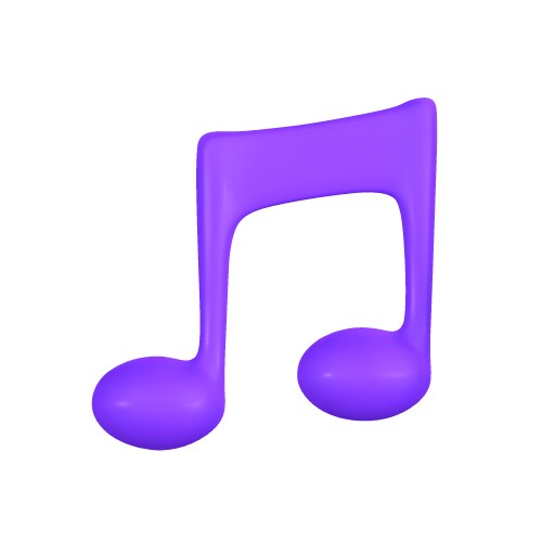 3d golden music notes isolated on white Royalty Free Vector