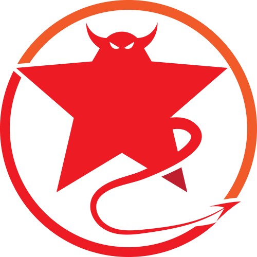 Devil logo Royalty Free Vector Image - VectorStock