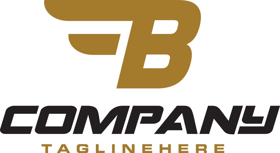 Best wings logo simple Royalty Free Vector Image