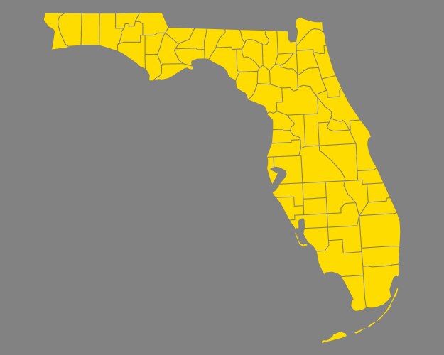 Florida County Map Vector Images (over 1,100)