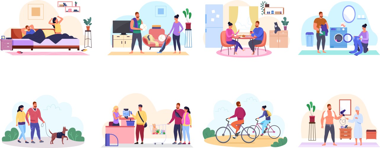 Everyday Life Vector Images (over 4,200)