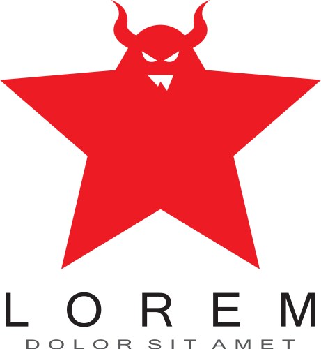 Devil logo Royalty Free Vector Image - VectorStock