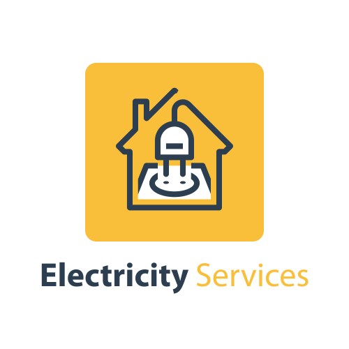 Electricity repair and service symbol Royalty Free Vector