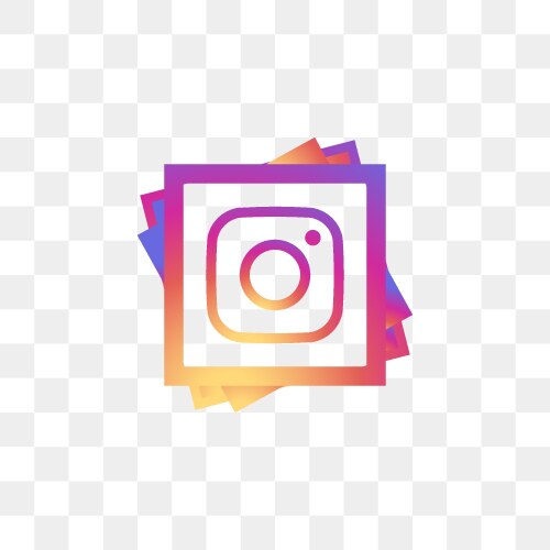 Instagram social media icons Royalty Free Vector Image