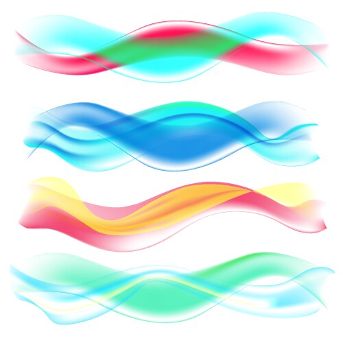 Colorful wave design abstract background Vector Image