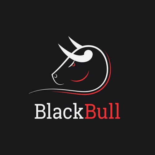 Modern stylized bull logo Royalty Free Vector Image