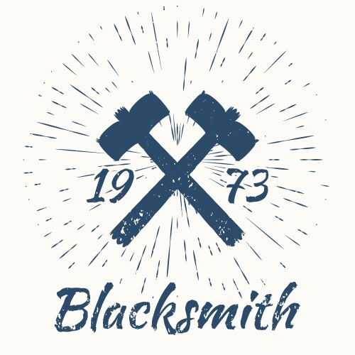 Blacksmith Hammer Logo Vector Images (over 1,200)