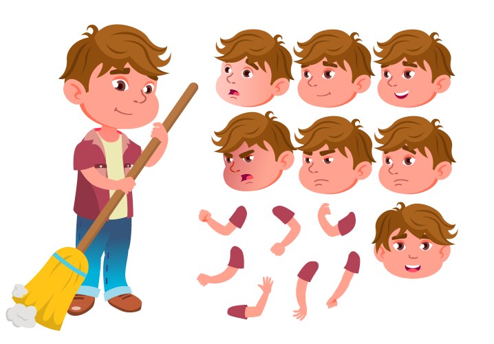 Cartoon Boy Sprite Sheet Vector Images (93)