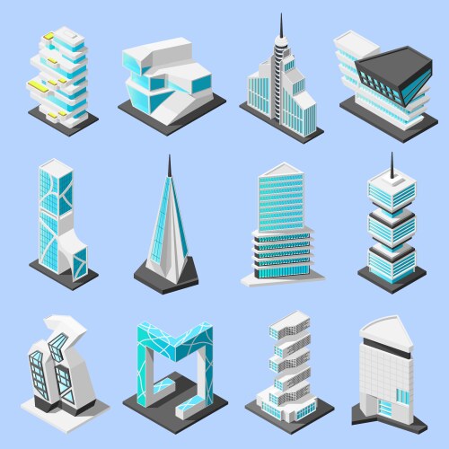 Architecture Isometric Vector Images (over 50,000)