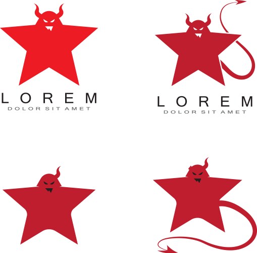 Devil logo Royalty Free Vector Image - VectorStock