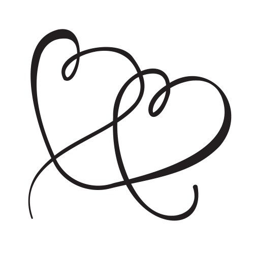 One Line Drawing Heart Vector Images (over 4,900)