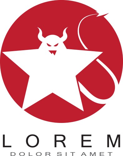 Devil logo Royalty Free Vector Image - VectorStock