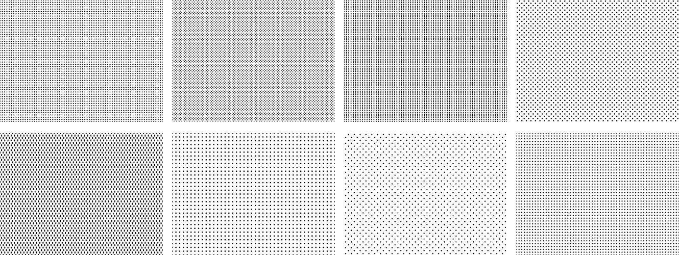Dotted grid seamless pattern with dots Royalty Free Vector