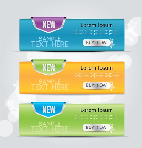 Colorful banner Royalty Free Vector Image - VectorStock